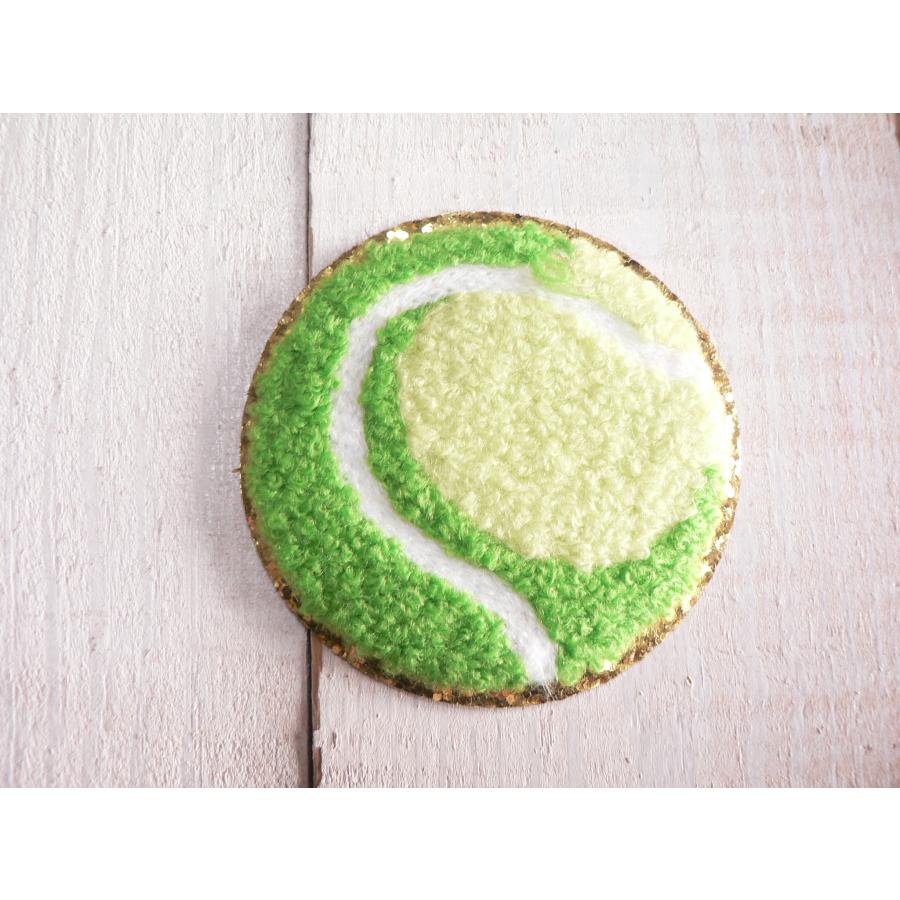 ワッペン テニス テニスボール モコモコ タオル サガラ アイロンワッペン スポーツ #1666 : wap-1666 : ブーブーハウス Yahoo!店 - 通販 - Yahoo!ショッピング