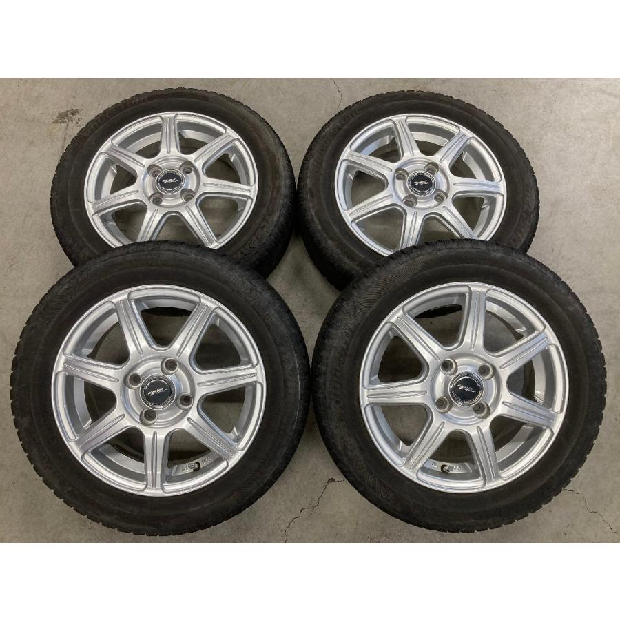 4294 手渡し大歓迎 良品 TOPRUN ワゴンR タント ムーヴ N-BOX N-WGN 14インチ 4.5J +45 4穴 100 アルミホイール 155/65R14 スタッドレス ...
