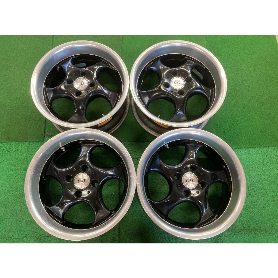 4775 手渡し大歓迎 GAT TOSCANA ロードスター シビック 軽自動車 等 15インチ 7JJ +35 4穴 100 アルミホイール ...