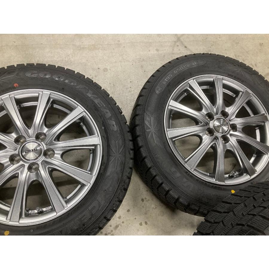 5298 バリ山 美品 スタッドレス 195/65R15 DOS プリウス カローラスポーツ 等 15インチ 6J +45 5穴 100 アルミホイール : BOOBOO - 通販 ...