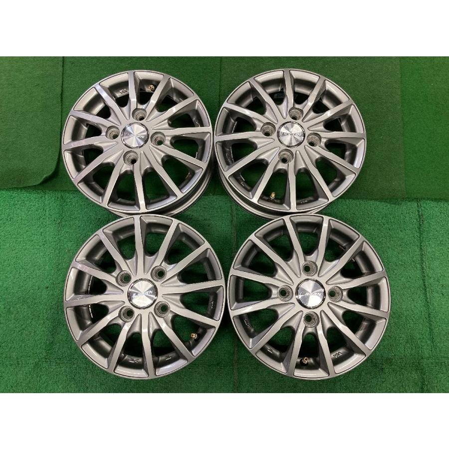 6275 良品 LEBEN ハイゼット キャリィ エブリィ サンバー N-VAN 軽バン 軽トラ 等 12インチ 3.50B +44 4穴 100 アルミホイール 4本 : BOOBOO ...