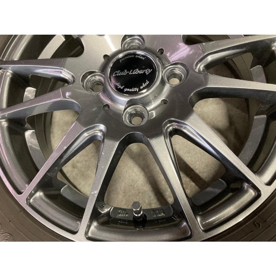 6325 バリ山 2021年製 スタッドレス ICE NAVI7 155/65R14 ワゴンR タント ムーヴ N-BOX 14インチ 4.5J +45 4H 100 アルミホイール ...