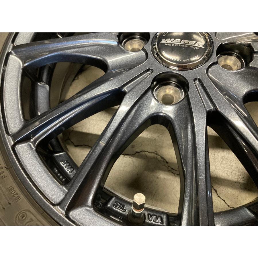 6565 2022年製 スタッドレス WM02 155/65R14 WAREN ワゴンR タント ムーヴ N-BOX 軽自動車 14インチ 4.5J +45 4穴 100 アルミホイール ...