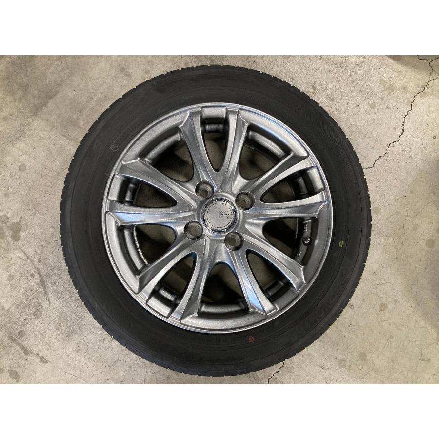 6566 良品 2020年製 BluEarth AE01 155/65R14 SIBILLA ワゴンR タント ムーヴ N-BOX 等 14インチ 5.5J +42 4穴 100 アルミ ...