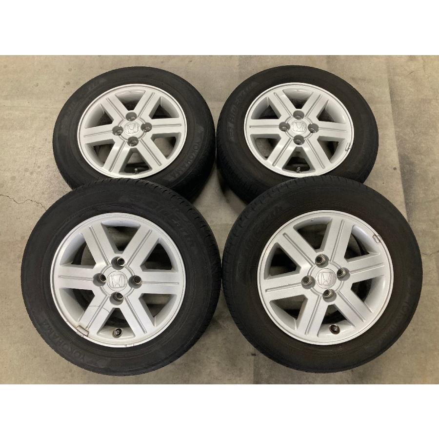 6585 ホンダ 純正 エアウェイブ 等 14インチ 5.5JJ +45 4穴 100 アルミホイール 185/65R14 BluEarth AE01F : 6585 : BOOBOO ...