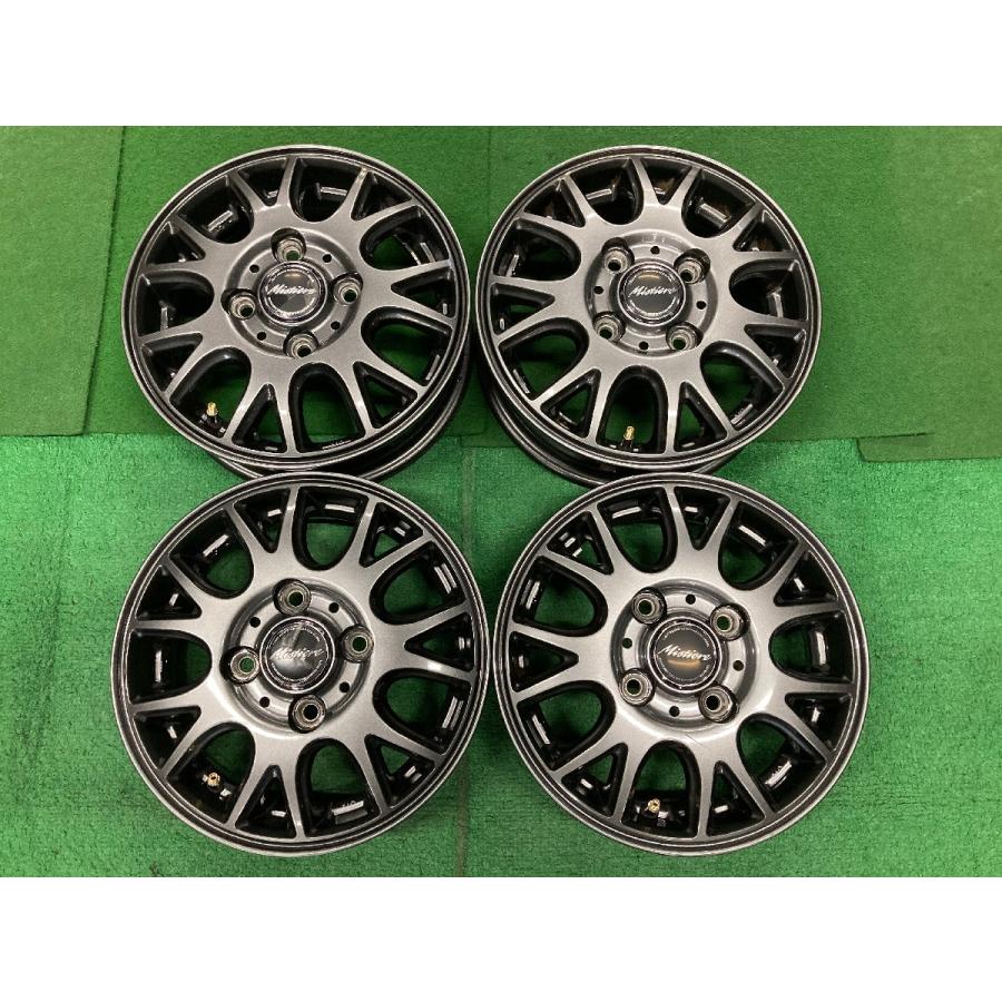 6735 Mistiere ハイゼット キャリィ エブリィ サンバー N-VAN 軽バン 軽トラ 等 12インチ 3.50B +42 4穴 100 アルミホイール 4本 : BOOBOO ...