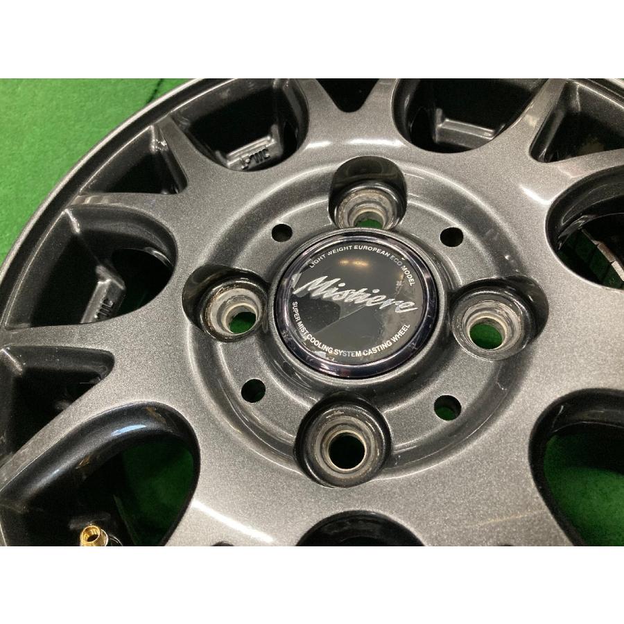 6735 Mistiere ハイゼット キャリィ エブリィ サンバー N-VAN 軽バン 軽トラ 等 12インチ 3.50B +42 4穴 100 アルミホイール 4本 : 6735 ...