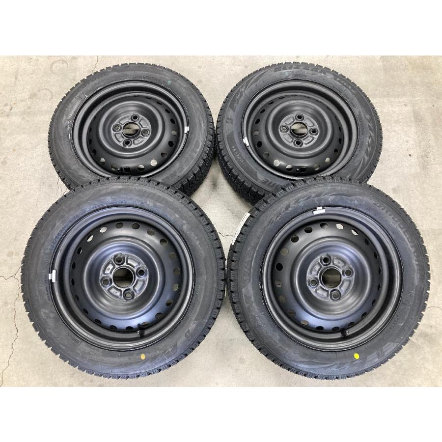 6776 2024年製 新品 スタッドレスタイヤ VRX2 155/65R14 タント ムーヴ ワゴンR 軽自動車 14インチ 4.5J +45 4穴 100 スチールホイール ...