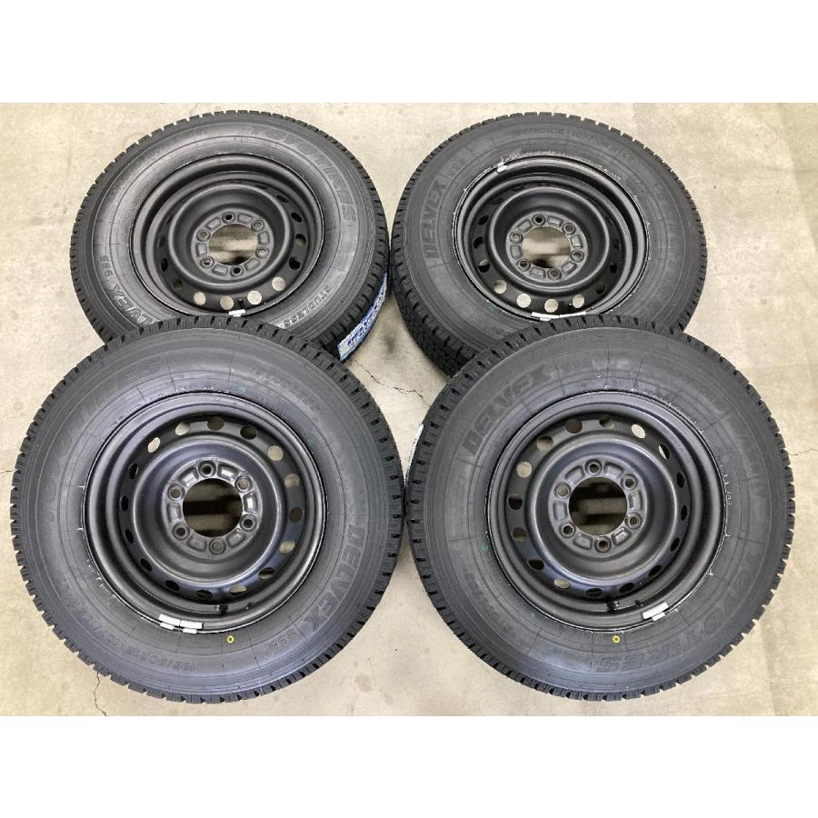 6777 2024年製 新品 スタッドレスタイヤ TOYO DELVEX 195/80R15 107/105 N LT ハイエース 等 15インチ 6J +35 6H 139.7 スチール ...