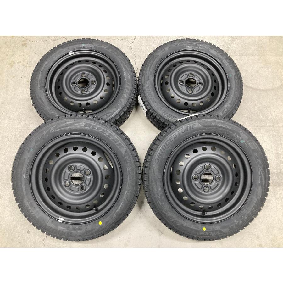 6778 2024年製 新品 スタッドレスタイヤ VRX2 155/65R14 タント ムーヴ ワゴンR 軽自動車 14インチ 4.5J +45 4穴 100 スチールホイール ...