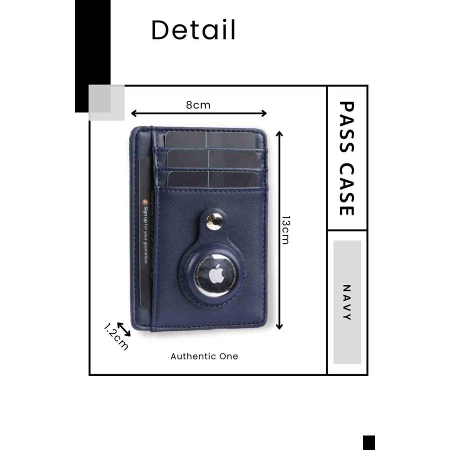 定期入れ icカード パスケース 両面 7ポケット レザー クレジットカード ミニ財布 極薄 コンパクト スリム 薄型 薄い 切符入れ カード入れ : Authentic One - 通販 ...
