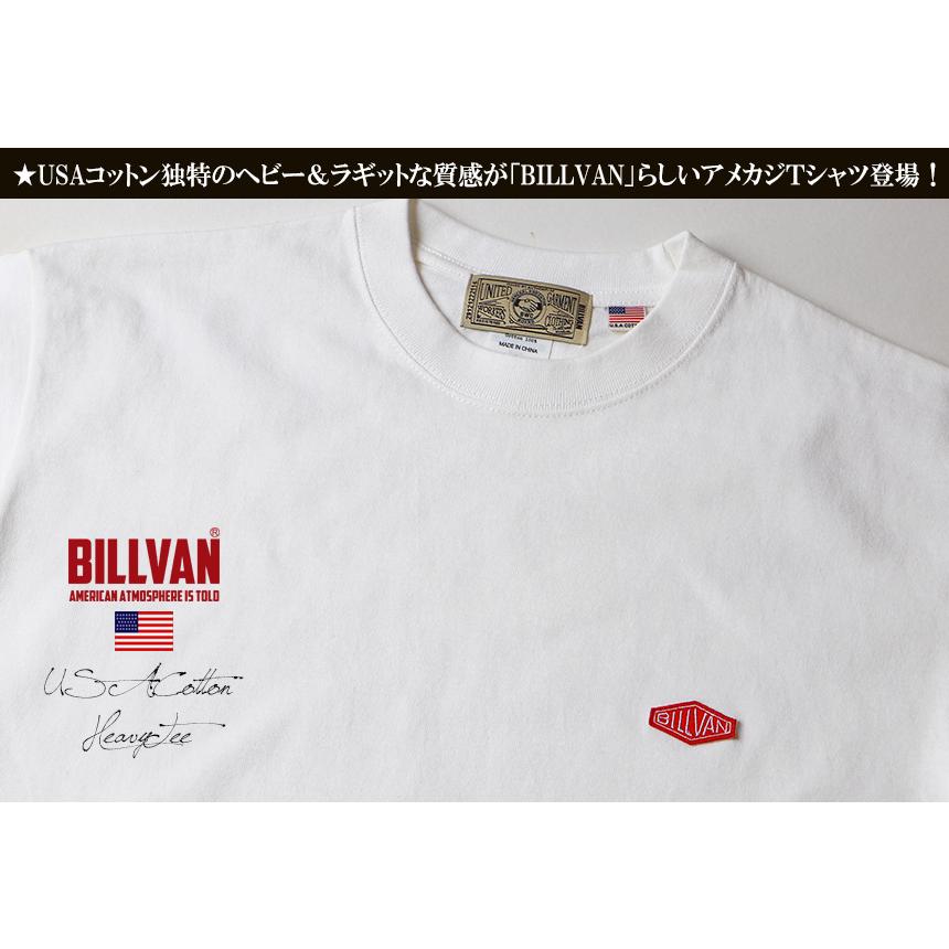 BILLVAN ヘビー・ウェイト USAコットン ワンポイントワッペン 赤 半袖Tシャツ ショートスリーブ : ブギースタイル - 通販 - Yahoo!ショッピング