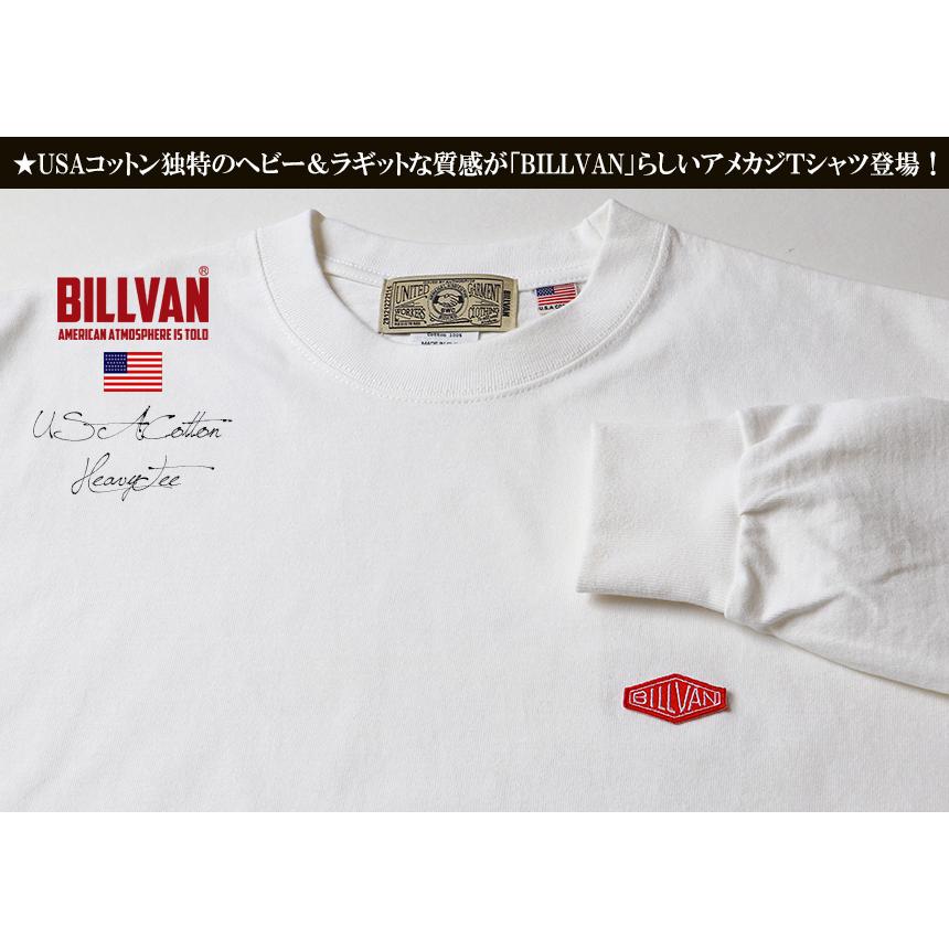 BILLVAN ヘビー・ウェイト USAコットン ワンポイントワッペン 赤 ロングTシャツ 長袖 : ブギースタイル - 通販 - Yahoo!ショッピング