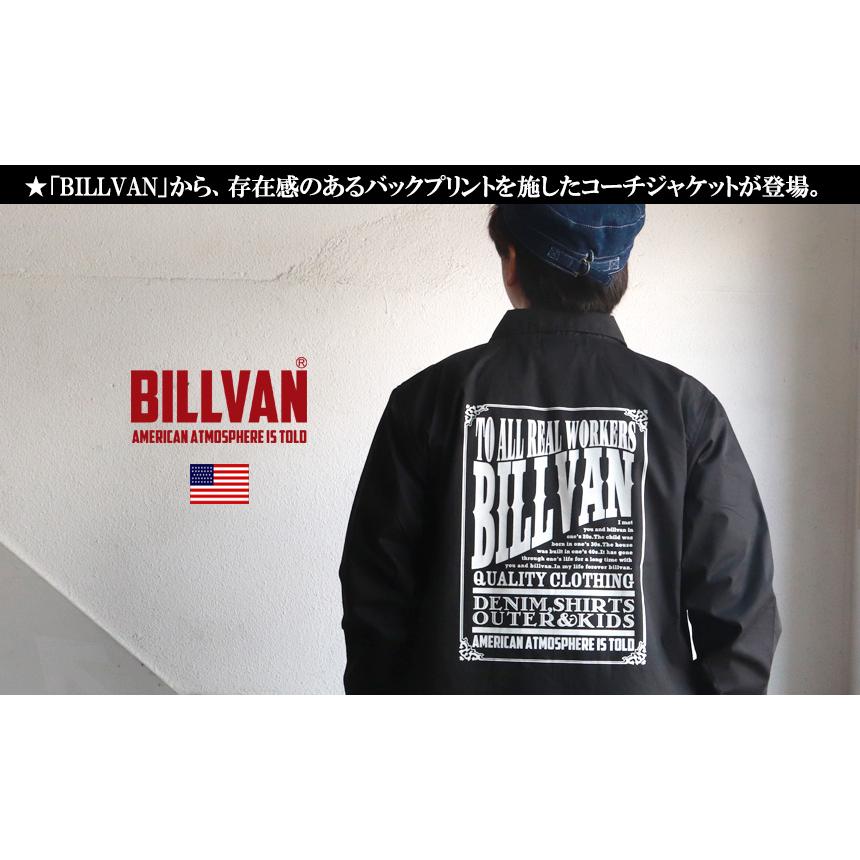BILLVAN ビルバン TCウェザークロス REAL WORKERS プリント コーチジャケット メンズ アメカジ : ブギースタイル - 通販 - Yahoo!ショッピング