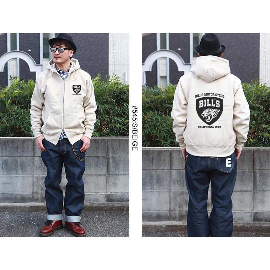 BILLVAN（ビルバン） 【冬物クリアランス】BILLVAN MOTORS CYCLE リバースウィーブ 超ヘビー 裏起毛スウェットZIPパーカー アメカジ : ブギースタイル - 通販 ...