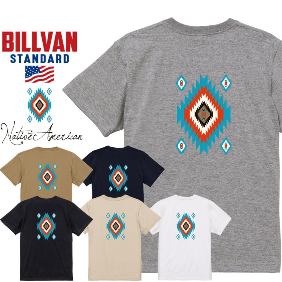 BILLVAN ネイティブ アメリカン 幾何学柄 半袖Tシャツ ビルバン アメカジ : ブギースタイル - 通販 - Yahoo!ショッピング