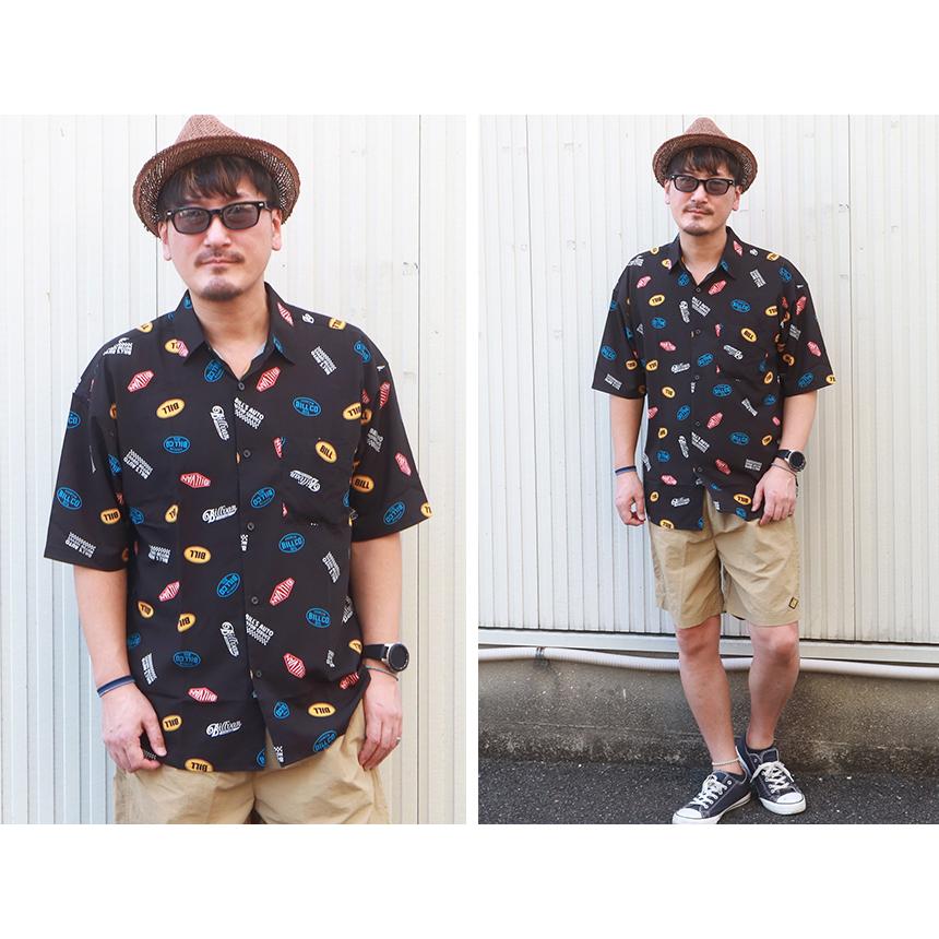 BILLVAN BILLVAN・アメカジロゴ接触冷感・総柄シャツ・アロハシャツ アメカジ ビルバン : ブギースタイル - 通販 - Yahoo!ショッピング