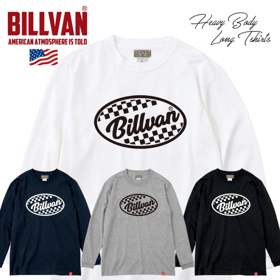 BILLVAN（ビルバン） 【冬物クリアランス】BILLVAN チェッカーロゴ ヘビーウェイト ロングTシャツ ロンT アメカジ : ブギースタイル - 通販 - Yahoo!ショッピング
