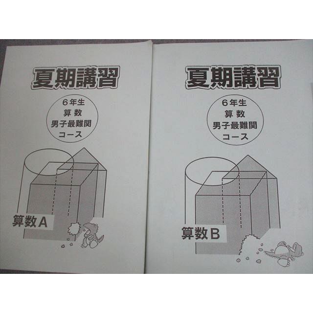 VK11-085 浜学園 小6 男子最難関コース 算数A/B 夏期講習/テスト15回分付 2022 計2冊 023S2D : vk11-085 : ブックスドリーム 学参ストア2号店 - 通販 ...