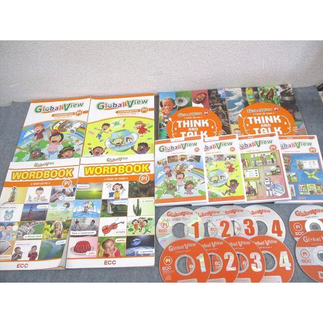 ECCジュニア Global View THINK AND TALK/WORDBOOK/COURSEBOOKテキスト 2022 計6冊 CD8 ...