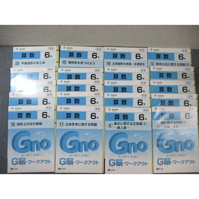 Gnoble 小6 グノーブル G脳ワークアウト 算数 1〜20 新版 通年セット 未使用品 2023 ☆ 090L2D : ブックスドリーム ...