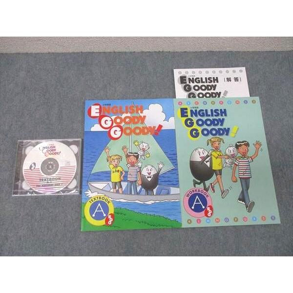 XL25-004 塾専用 小学英語 ENGLISH GOODY GOODY！ TEXT/WORKBOOK A 状態良 計2冊 CD2枚付 ☆ ...