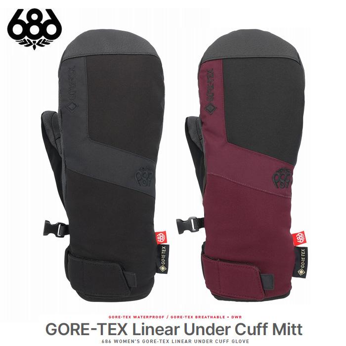 686（シックスエイトシックス） 即出荷 グローブ ミット レディース 24-25 686 GORE-TEX LINEAR UNDER ...