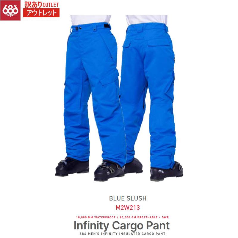 686 訳あり アウトレット スノーボード ウェア パンツ メンズ 23-24 INFINITY INSULATED CARGO PANT ...