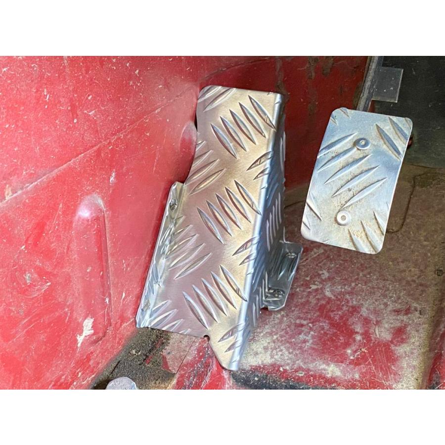 Motor Farm (モーターファーム) ジムニー SJ30/SJ40/JA71/JA/51/JA11/JB31 アルミ縞板製フットレスト (MT車用) : ブートスポット - 通販 ...