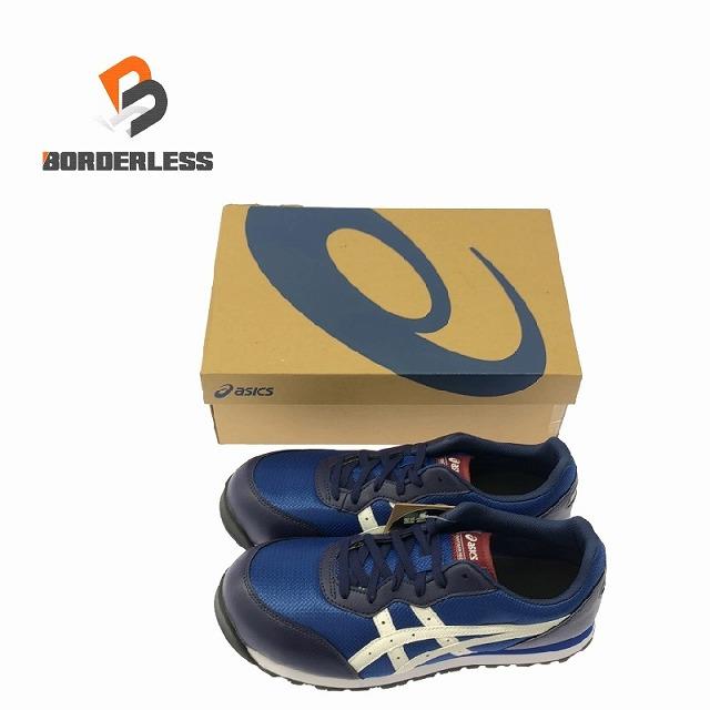 ☆未使用☆ASICS アシックス 安全靴 ウィンジョブ/WINJOB CP201 WIDE FCP201-4901 28.0cm INDIGO BLUE/WHITE ブルーホワイト ...