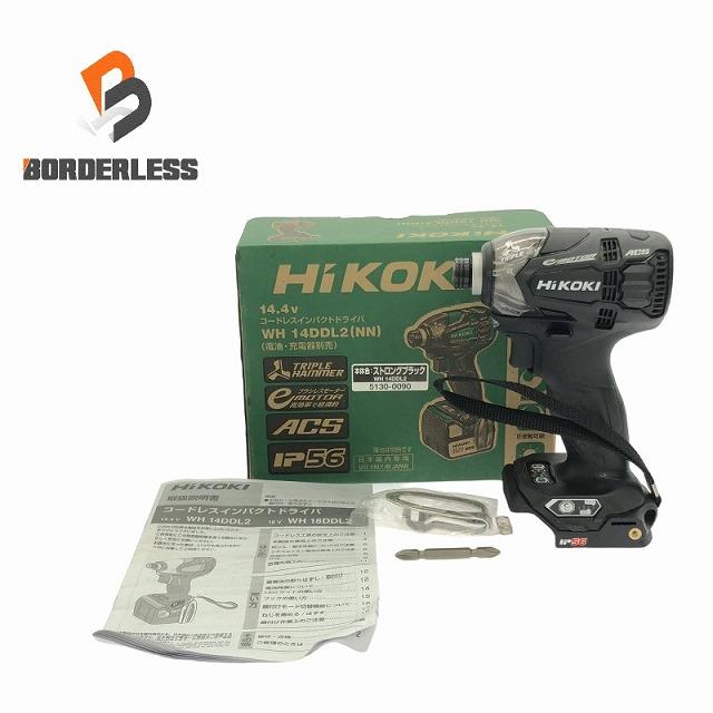 HiKOKI ☆美品☆HiKOKI ハイコーキ 14.4V コードレスインパクトドライバー WH14DDL2(NN) 黒/ストロングブラック 充電式 バッテリー式 : 工具販売専門店 ...