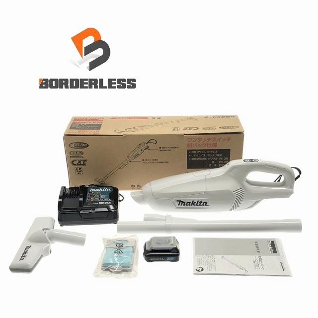 マキタ ☆未使用品☆makita 10.8V 充電式クリーナ CL107FDSHW バッテリ1個(10.8V 1.5Ah)充電器 紙パック10pc付 コードレス掃除機 内装 : 工具販売専門店 ...