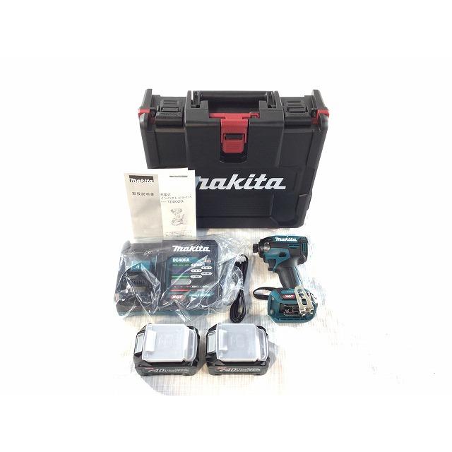 マキタ ☆未使用品☆makita 40Vmax 充電式 インパクトドライバ TD002GRDX 青 バッテリー2個(40V 2.5Ah) BL4025 充電器+ケース : 工具販売専門店 ...