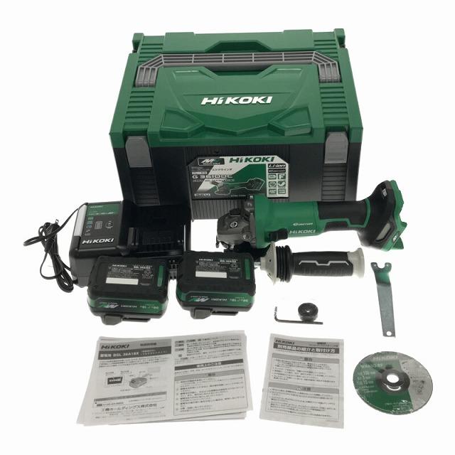 ☆未使用☆HiKOKI ハイコーキ 36V コードレスディスクグラインダ G3610DC(2XPZ) マルチボルトバッテリー2個(BSL36A18X) 充電器 :74032:工具販売専門店 ...