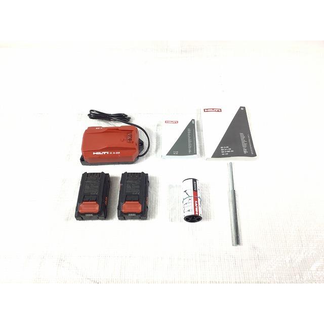 ☆未使用品☆HILTI ヒルティ 22V 留付けツール 充電式鋲打機 BX3-L22 バッテリー B 22-55 NURON 2個(21.6V ...