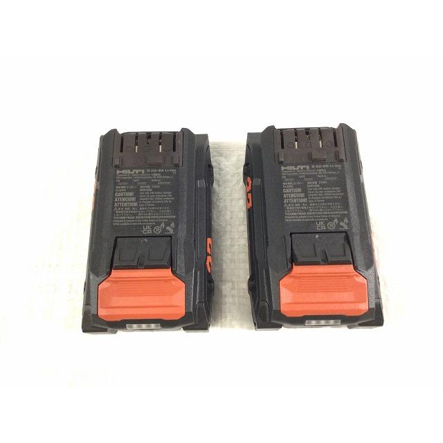 ☆未使用品☆HILTI ヒルティ 22V 留付けツール 充電式鋲打機 BX3-L22 バッテリー B 22-55 NURON 2個(21.6V ...