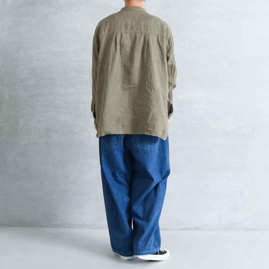 Ordinary fits オーディナリーフィッツ ORDINARY FITS リネンサファリシャツ LINEN SAFARI SHIRTS of-s059 ユニセックス 長袖 シャツ 春夏 ...