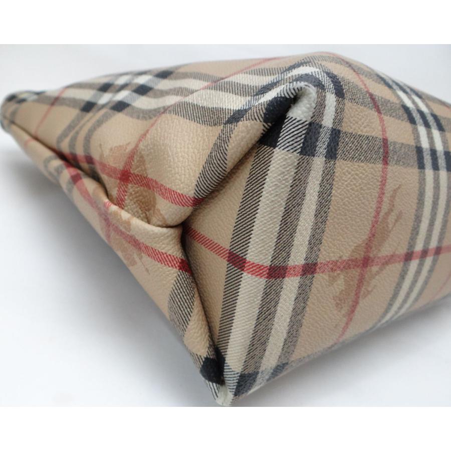 BURBERRY LONDON バーバリーロンドン チェック PVCトートバッグ ハンドバッグ ベージュ系＜USED＞ : Bossfull - 通販 - Yahoo!ショッピング