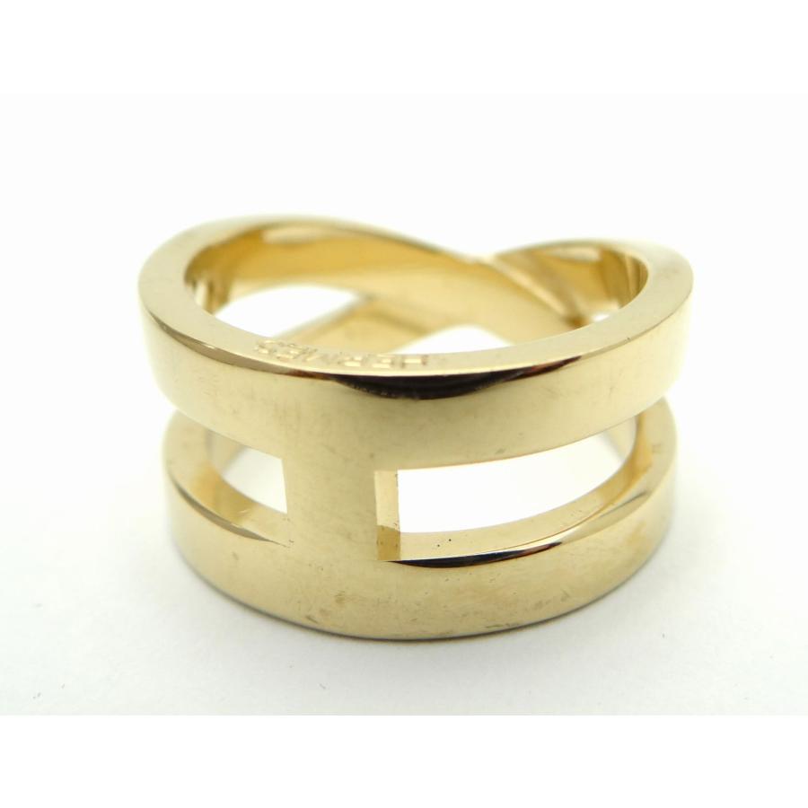 HERMES（エルメス） リュバン スカーフリング ゴールド＜USED＞【送料