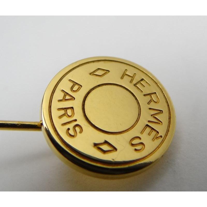 HERMES（エルメス） セリエ ピンブローチ ゴールド メッキ＜USED