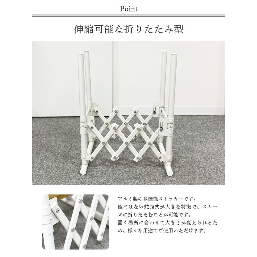 【訳あり品だから安い！】 たためる 多機能ストッカー アルミ製 段ボール ごみ箱 分別 収納ボックス アルマックス ALMAX AL-OS01 【土日出荷OK】 :11-b-alos01:牡丹 ...