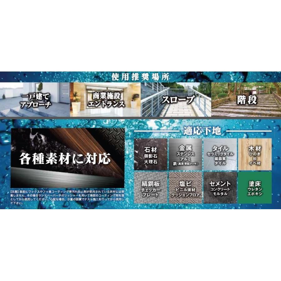 滑り止め 塗料 クリアハードコート 500gセット 骨材入り ノンスリップ 約4平米 ステップソリューション すべり止め STEPSOLUTION *(011) :clear-hard ...