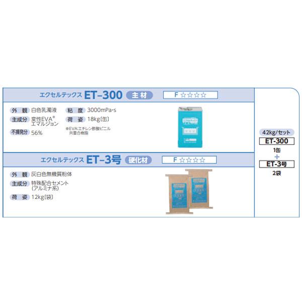 まとめ買い 42kgセット×3セット エクセルテックス ET-300 ET-3号 ユニオン建材工業 防水材 日ソ : 防水材料屋一番 - 通販 - Yahoo!ショッピング