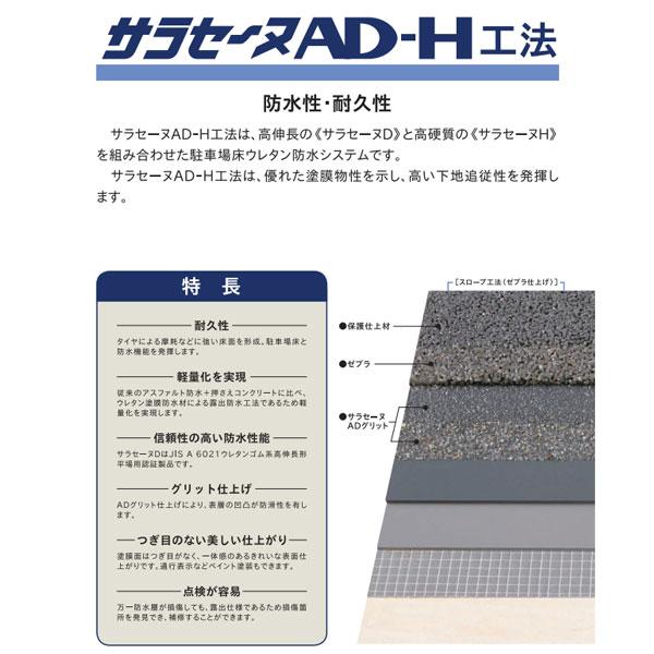 サラセーヌADグリット サラセーヌAD-H工法用 防滑仕上材 12.9kgセット AGCポリマー建材 駐車場床防水シリーズ 978 : 防水材料屋一番 - 通販 - Yahoo!ショッピング
