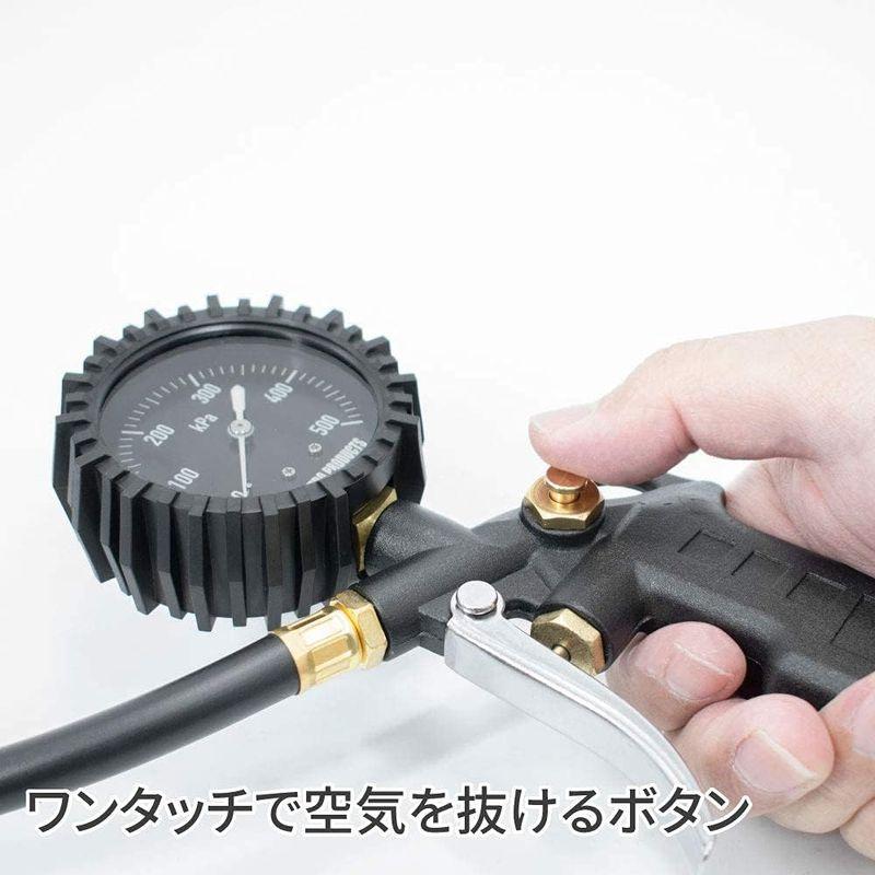 AP エアタイヤゲージ蓄光タイプ TG102 ｜ ゲージ エアタイヤ タイヤ 空気圧 空気圧チェック タイヤゲージ 空気入れ 補充 米式 蓄 ...