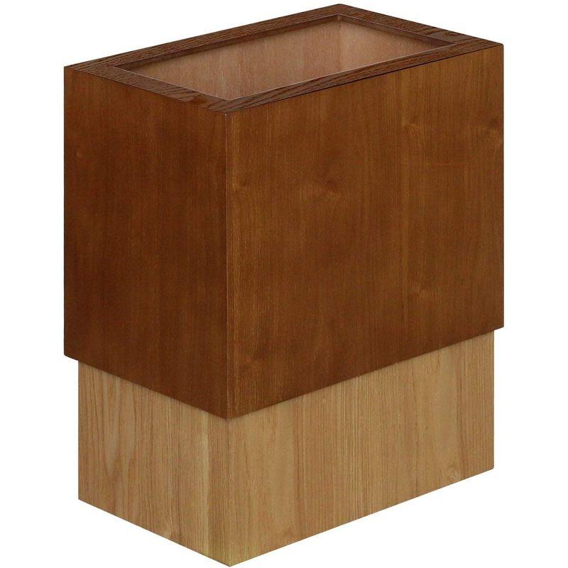 ottostyle.jp ごみ袋がはみ出さない 木製ごみ箱 12L 長方形/ダークブラウン×ナチュラル ダストボックス コンパクト リビング : BRセレクトストア - 通販 - Yahoo ...