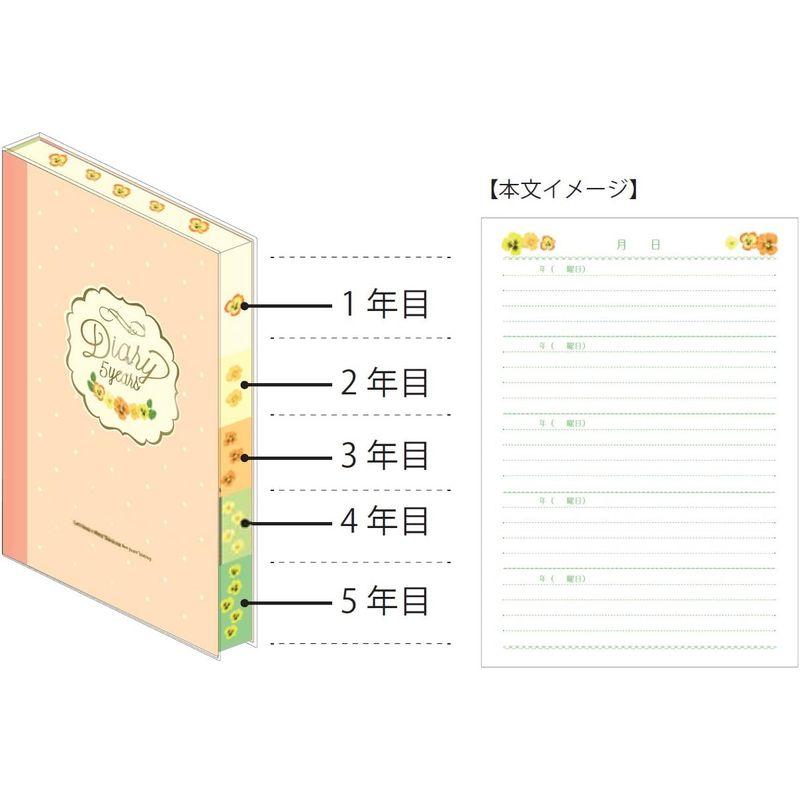 ナカバヤシ 日記帳 5年連用日記 D-A504-1 : 20240216135825-00351 : BRセレクトストア - 通販 - Yahoo!ショッピング