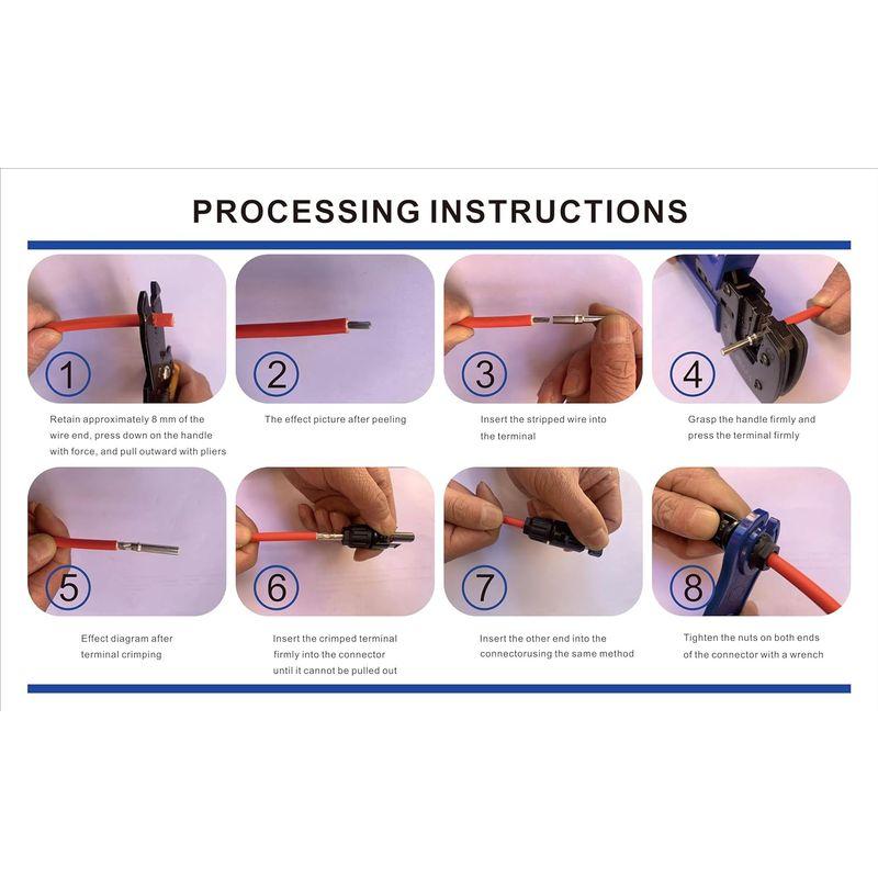 WBGADAM 15 M 6sq ソーラーケーブル MC4 ケーブル 10AWG 太陽光パネル用ケーブル 片端加工 2本/組 : BRセレクトストア - 通販 - Yahoo!ショッピング
