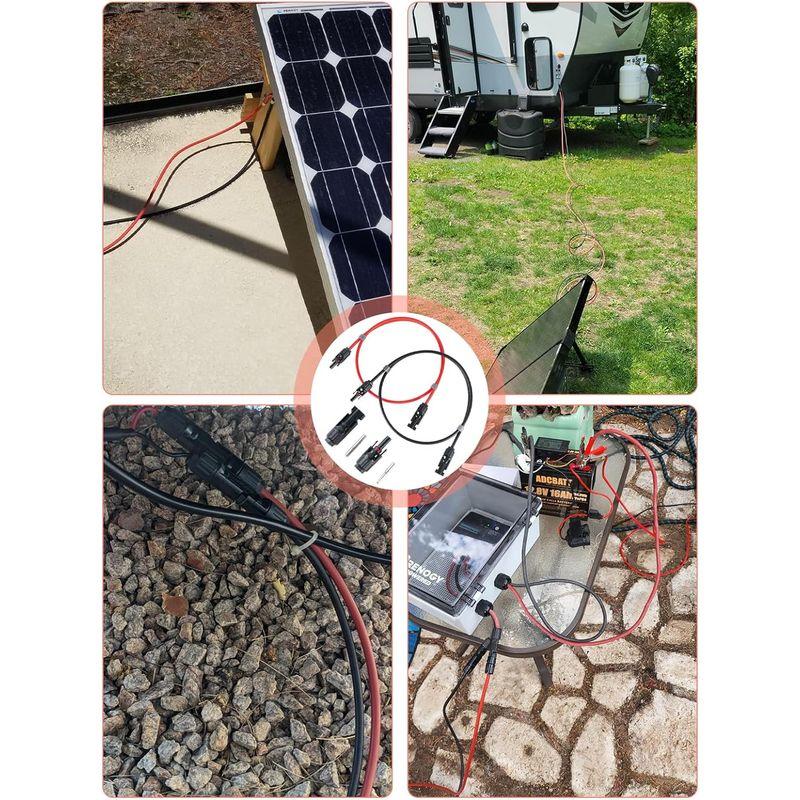 WBGADAM 15 M 6sq ソーラーケーブル MC4 ケーブル 10AWG 太陽光パネル用ケーブル 片端加工 2本/組 : BRセレクトストア - 通販 - Yahoo!ショッピング