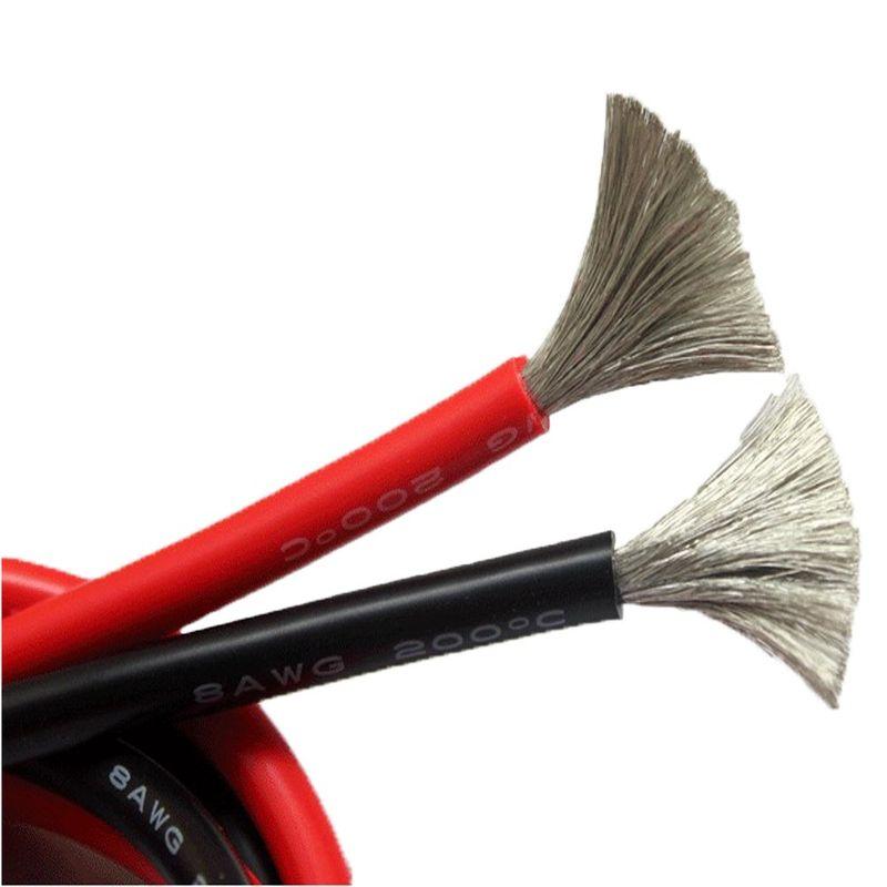 Boladge ピュアシリコンワイヤ8AWG電源ケーブルバッテリーケーブル錫メッキ銅線8ゲージRCケーブルリード（黒で1メートル と 赤で1 : BRセレクトストア - 通販 - Yahoo ...